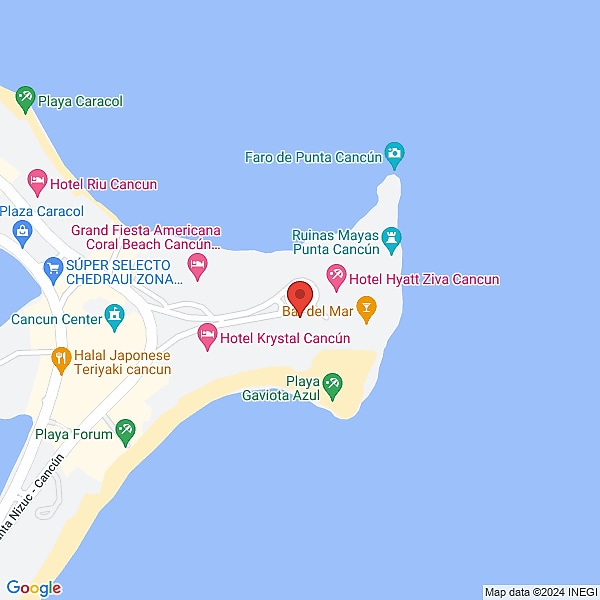 Krystal Cancun Mexico All Inclusive Map