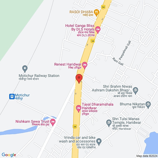 Haridwar Railway Map
