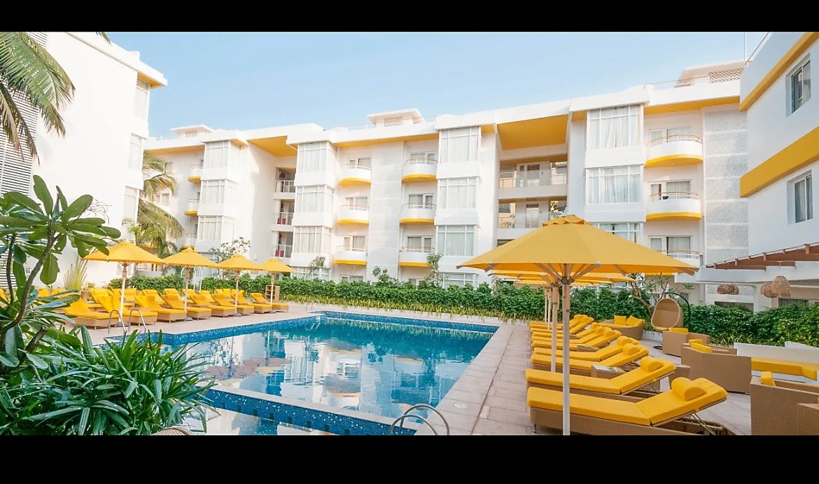 BloomSuites | Calangute 𝗕𝗢𝗢𝗞 Goa Hotel 𝘄𝗶𝘁𝗵 𝗙𝗥𝗘𝗘 𝗖𝗮𝗻𝗰𝗲𝗹𝗹𝗮𝘁𝗶𝗼𝗻