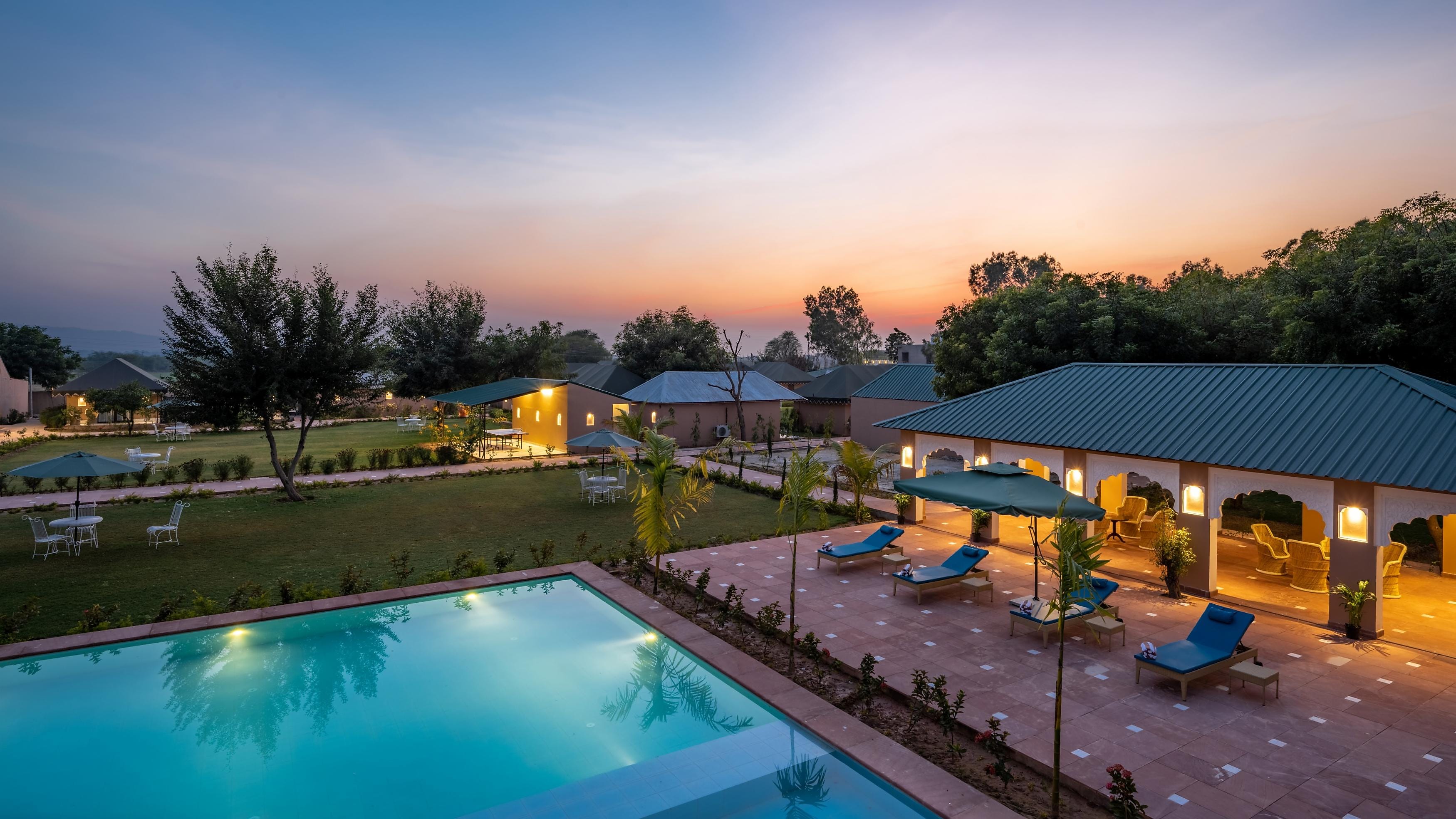 Aangan Resort - A Private Pool Villa in Ranthambore 𝗕𝗢𝗢𝗞 Sawai Madhopur ...