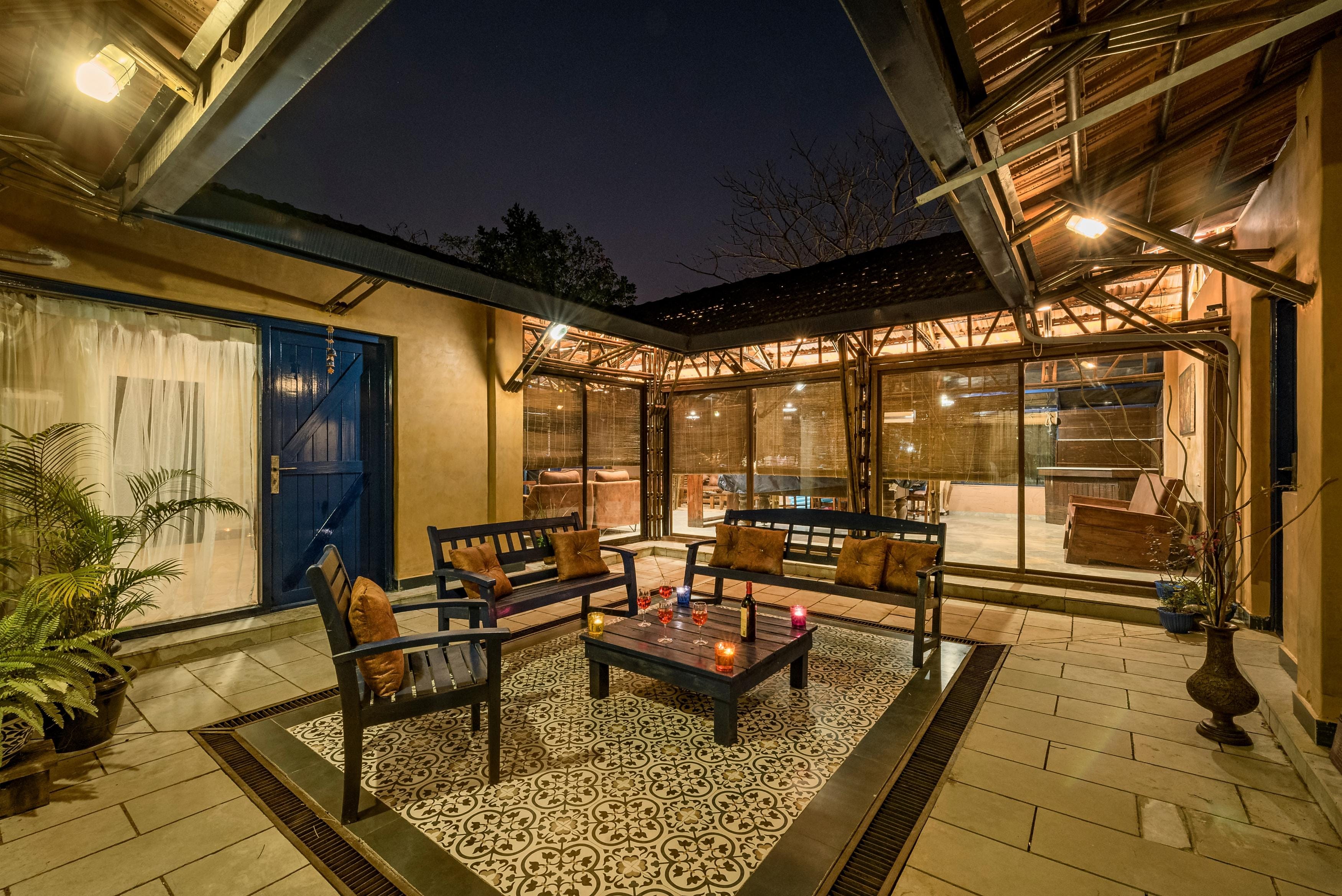 Rooms of SaffronStays Terra Soul - Villa in Pali, Maharashtra