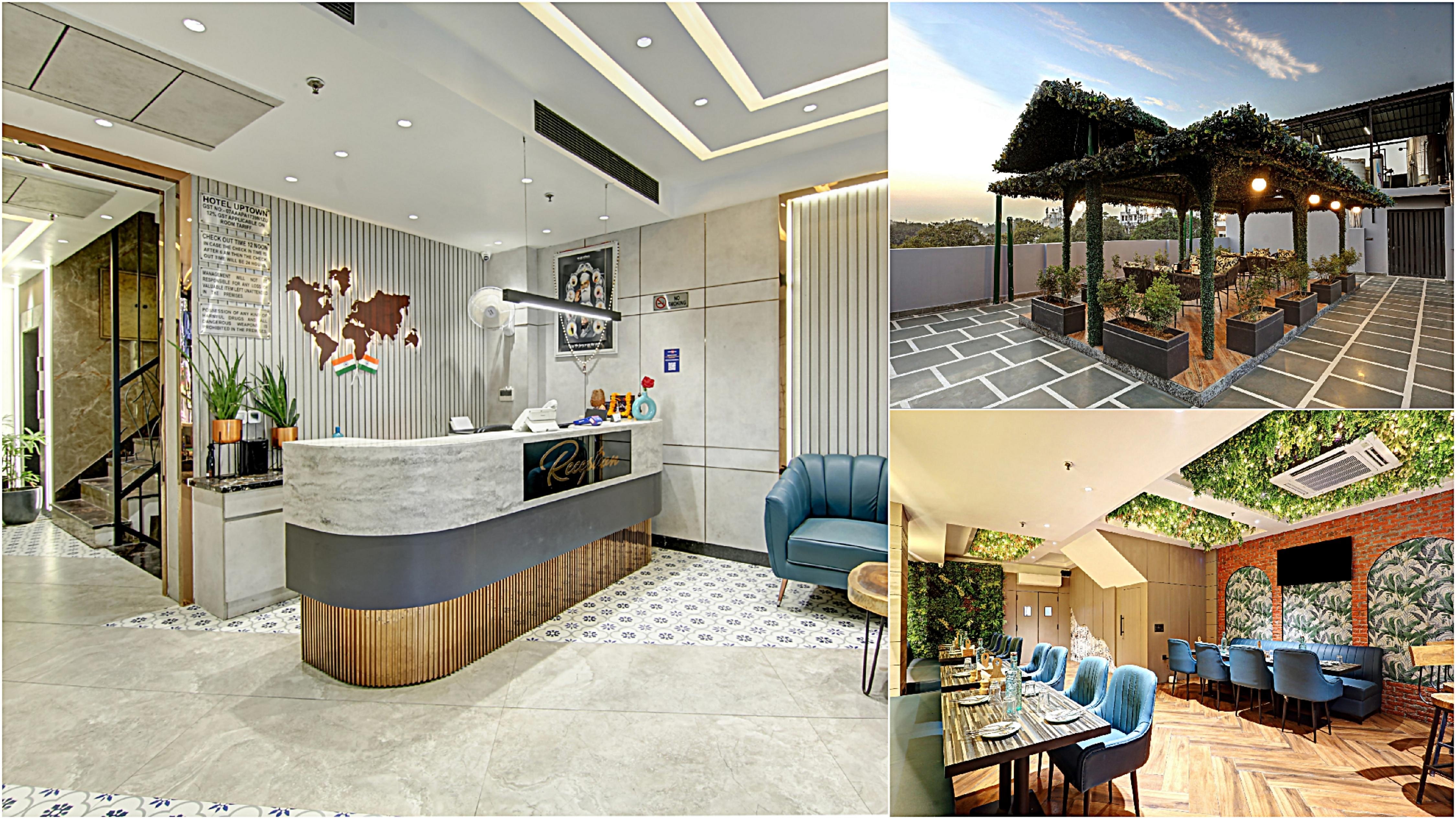 Rooms of Hotel Uptown with Luxurious Restaurant & Rooftop - Hotel in Delhi