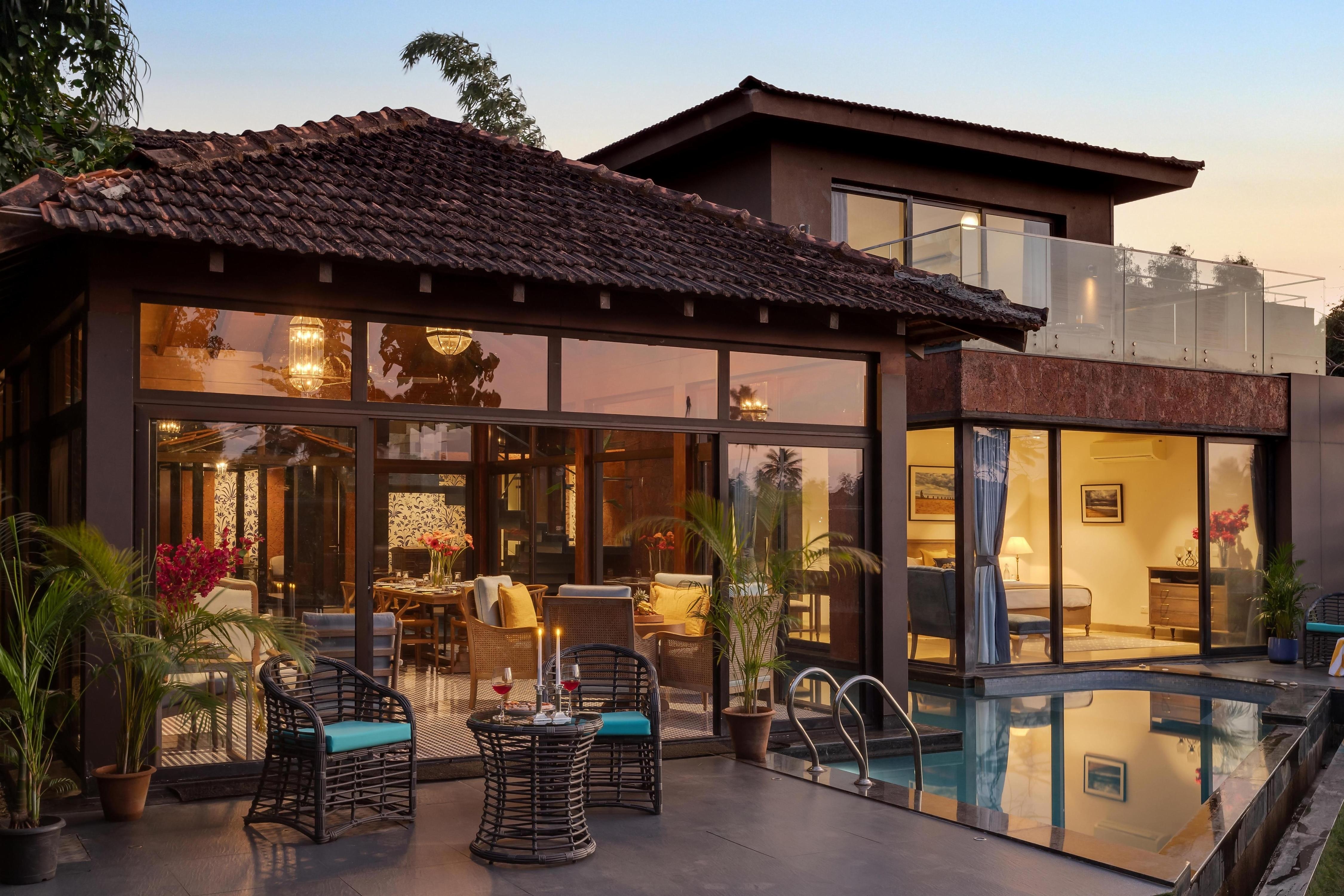 Casa Amana 4BHK at Aalia Villas Anjuna by Aalia Collection 𝗕𝗢𝗢𝗞 Goa Villa