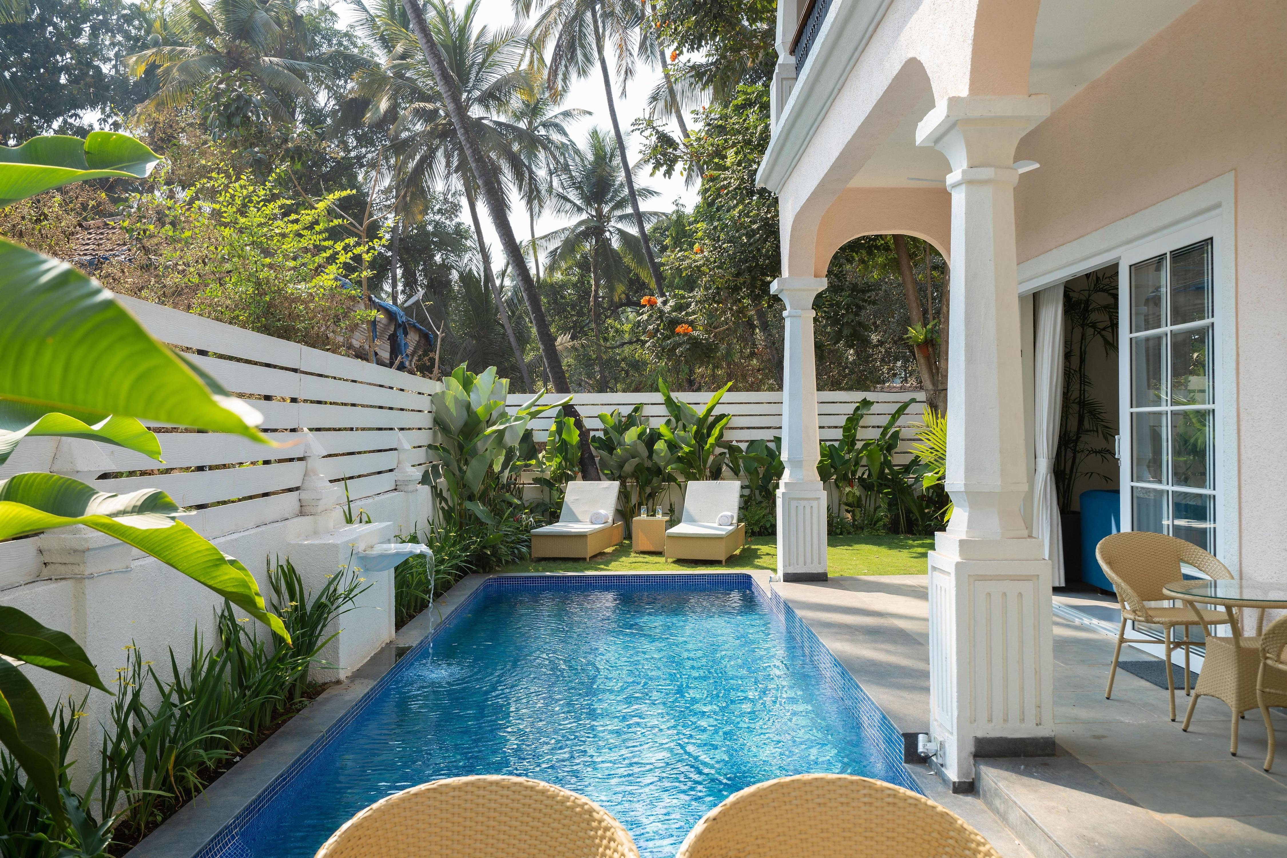 Elegant 4 BHK Pvt Pool near Baga & Calangute 𝗕𝗢𝗢𝗞 Goa Villa