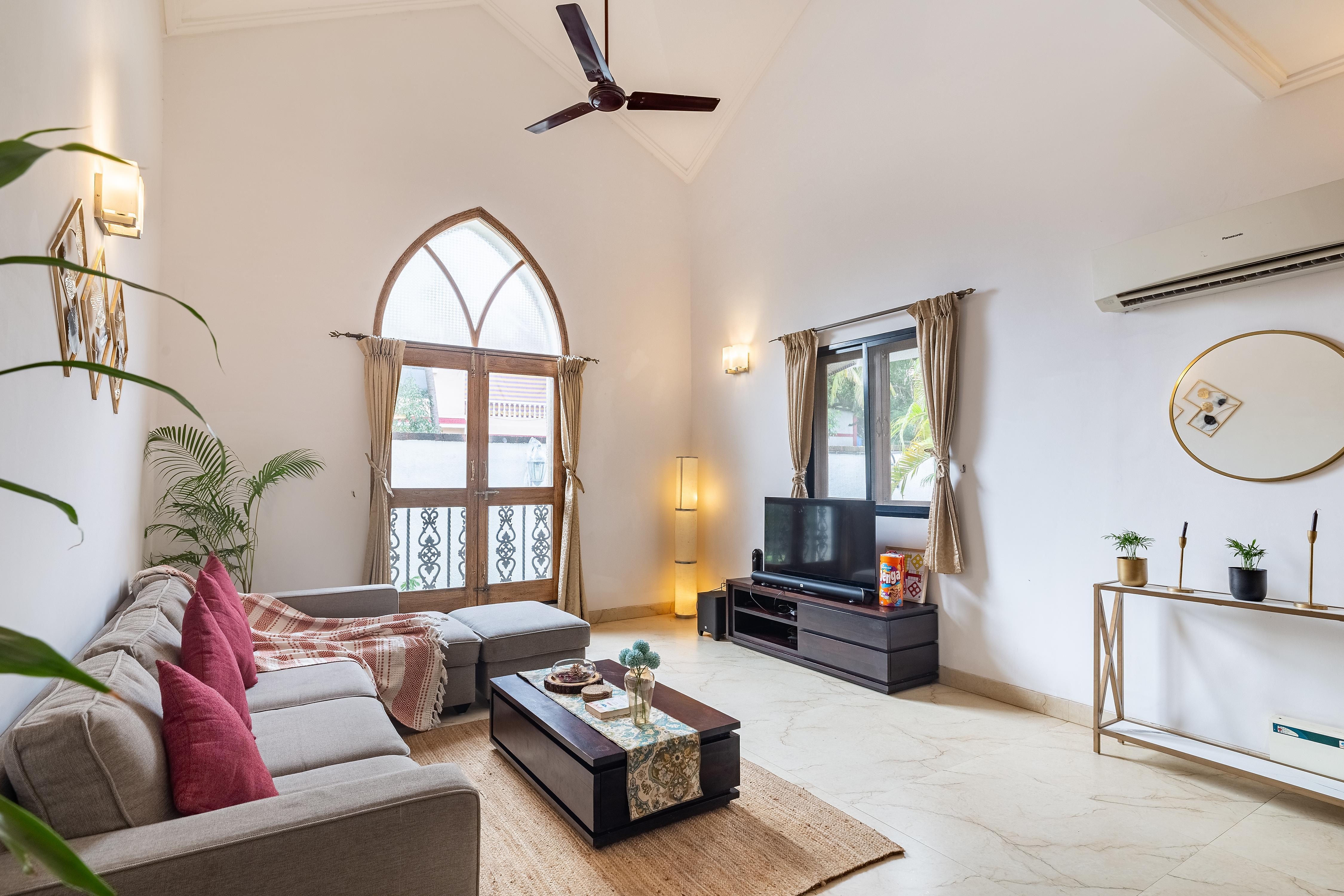 Amenities of New luxury duplex villa with pool in siolim- C4