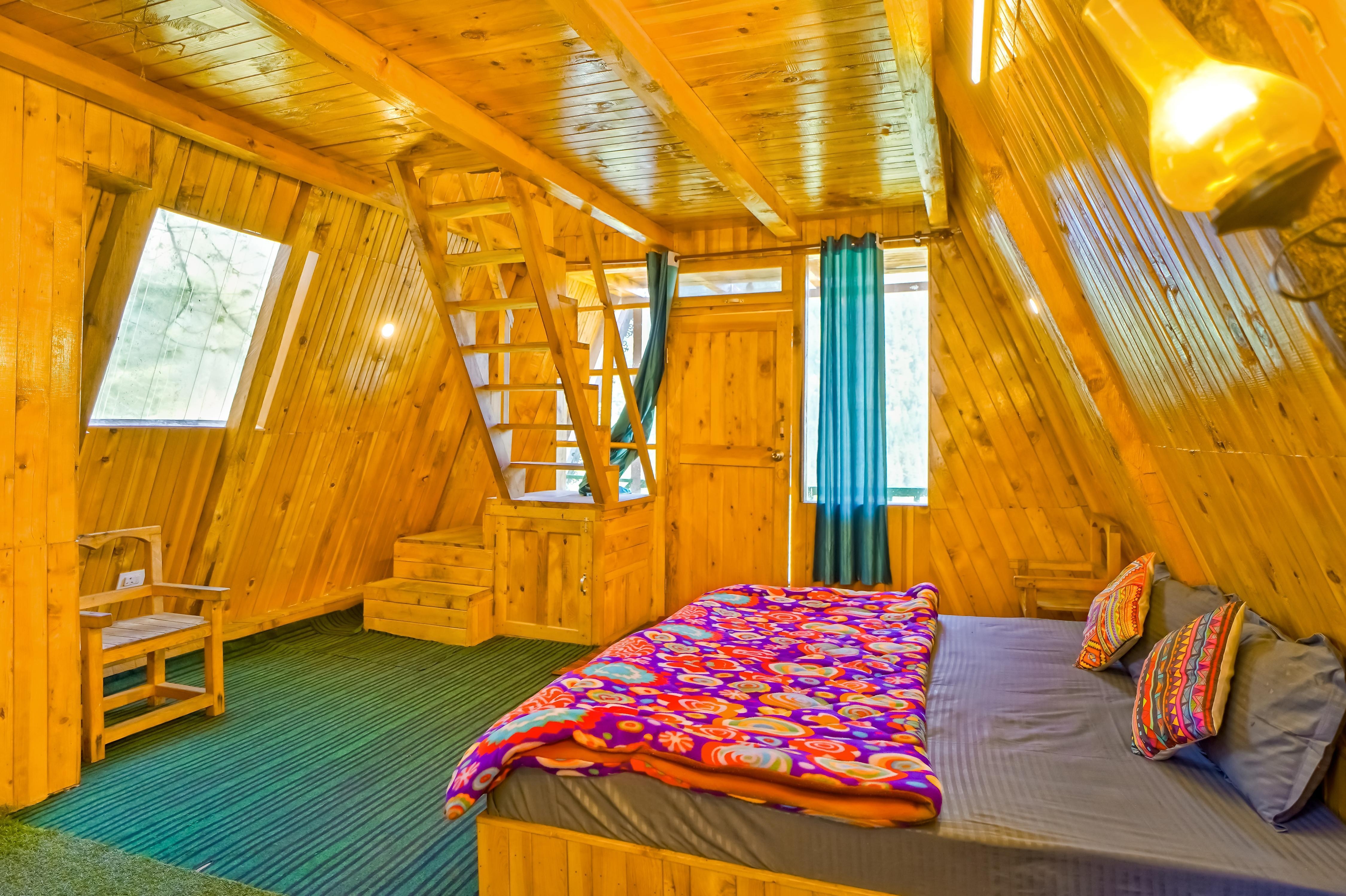 Moksha The Sky A Frame Tree House 𝗕𝗢𝗢𝗞 Jibhi Tree house