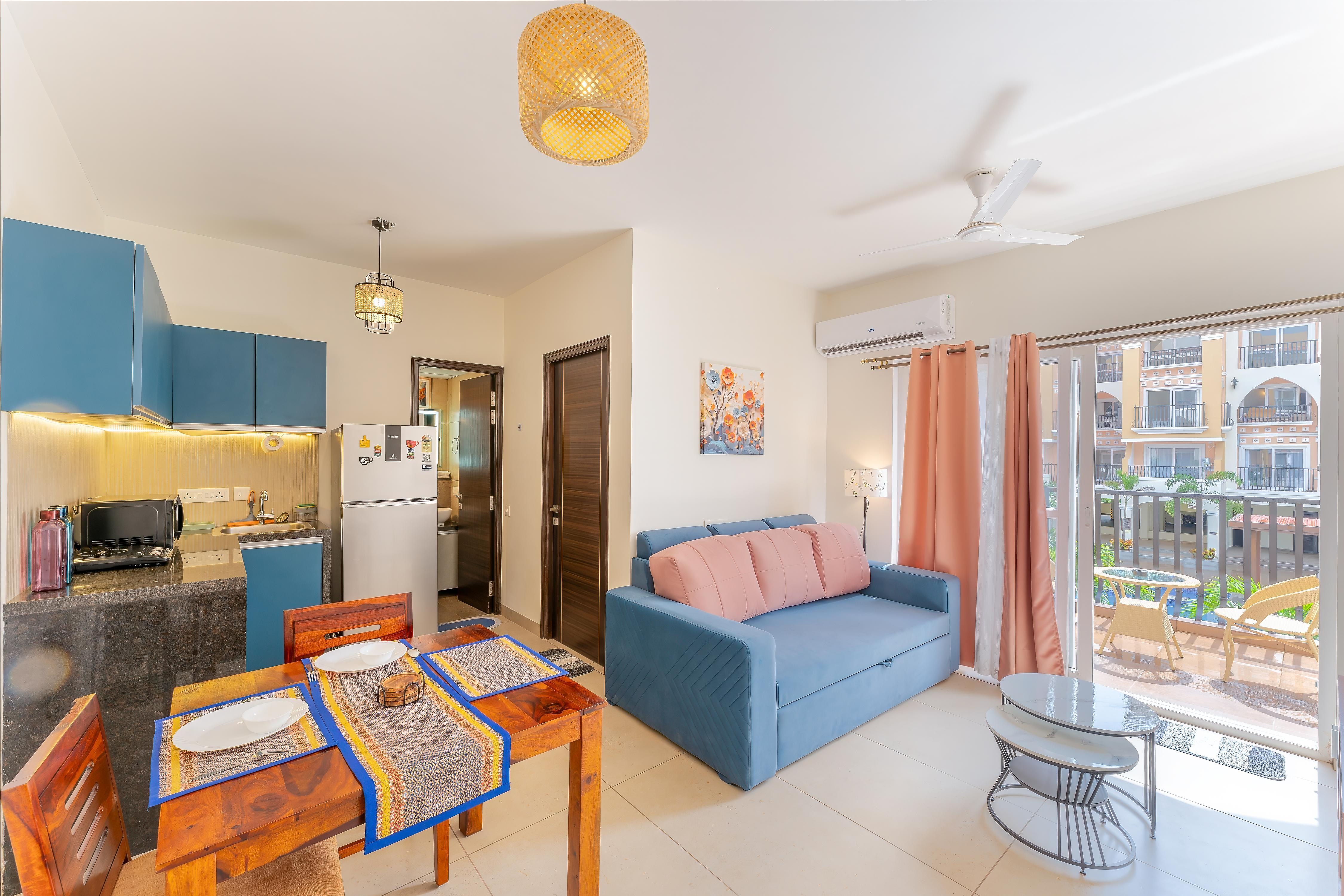 Amenities of Sereno Azura 1 bhk pool view w / game zone, jacuzzi