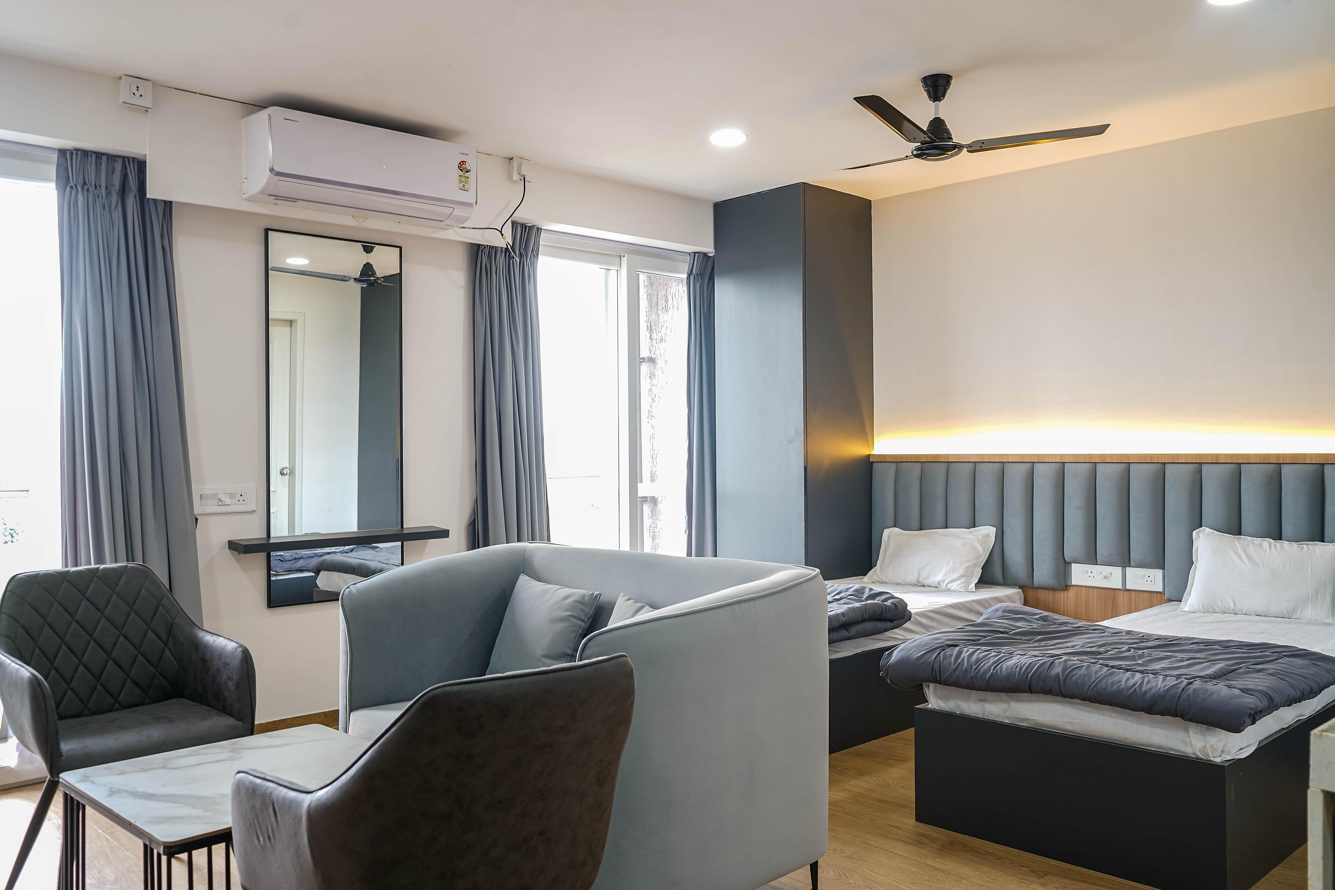 Cozmo Studio - Vista | Next to Pune Airport 𝗕𝗢𝗢𝗞 Pune Apartment