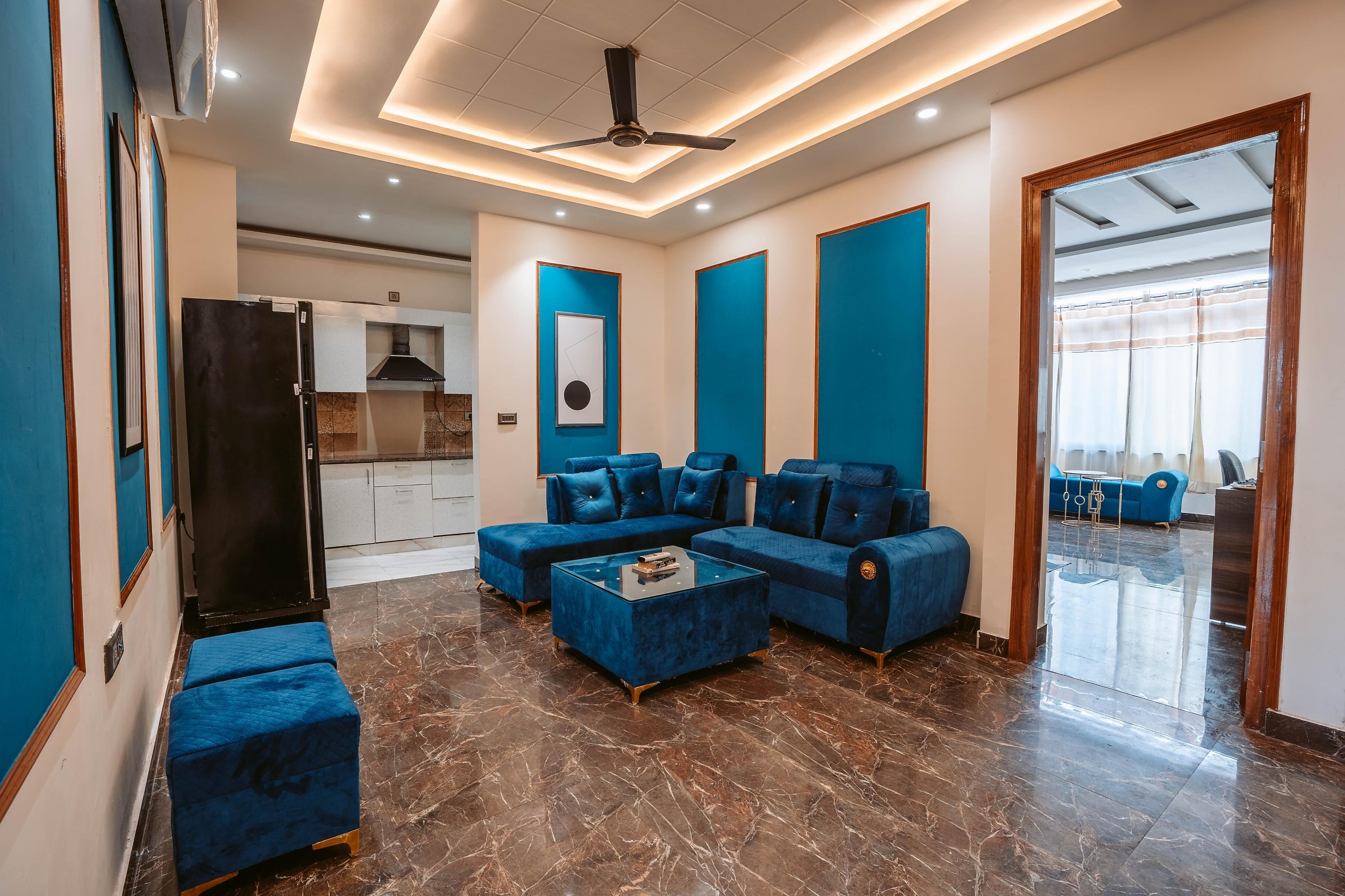 FlxHo Duo | Entire 2BHK Apartments on GolfCourse 𝗕𝗢𝗢𝗞 Gurgaon Apartment
